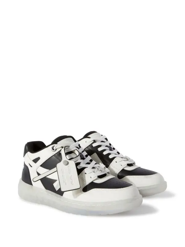 Off-White Leather "arrows" Motif Sneakers - White