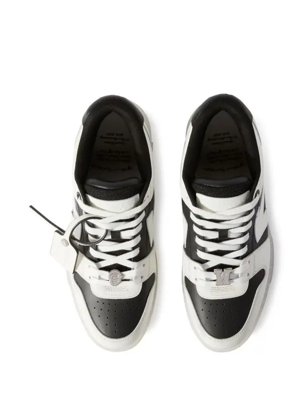 Off-White Leather "arrows" Motif Sneakers - White