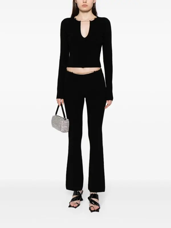 Alexander Wang Ribbed Chain-link Trousers