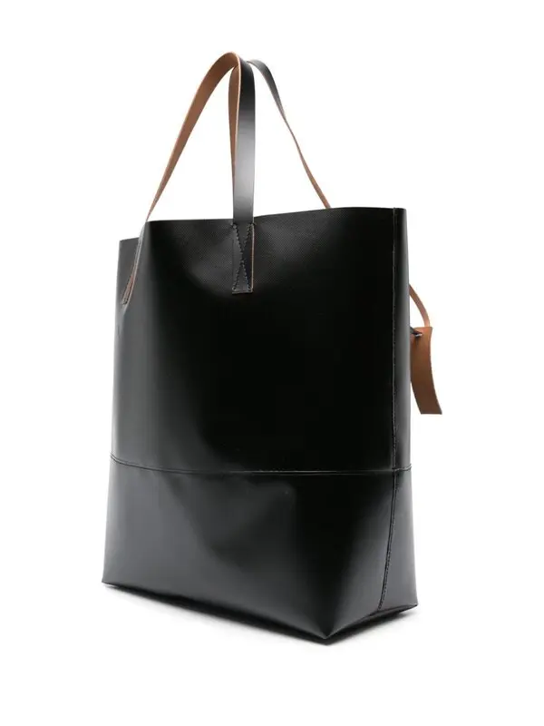 Marni Tribeca Logo-print Faux-leather Tote Bag