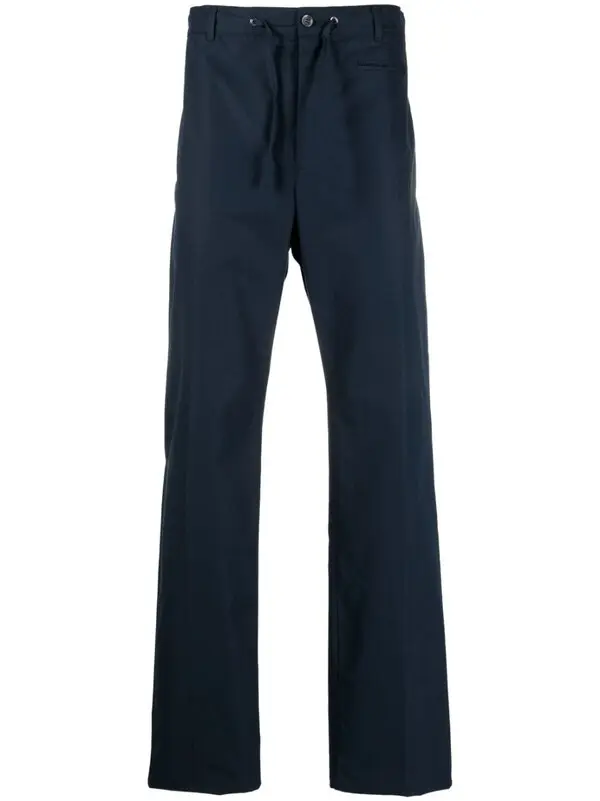Alexander McQueen Drawstring-waist Trousers - Blue