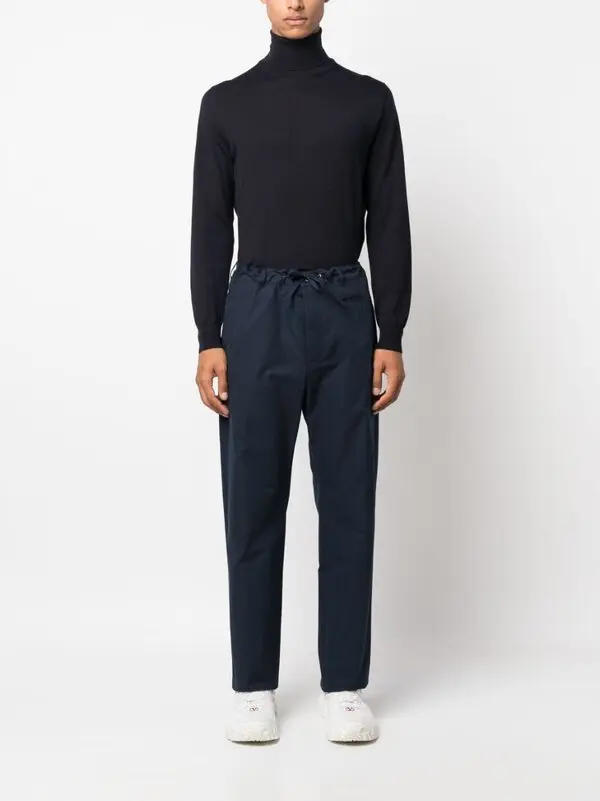 Alexander McQueen Drawstring-waist Trousers - Blue