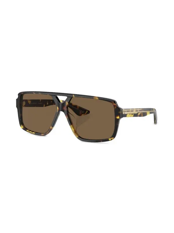 Oliver Spencer 1977c Oversize-frame Sunglasses - Green