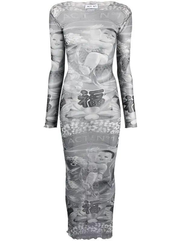 ACT Nº1 Graphic-print Dress