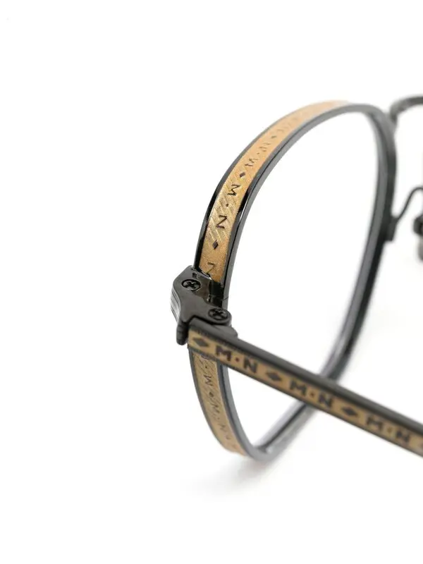 Matsuda Engraved Square-frame Eyeglasses