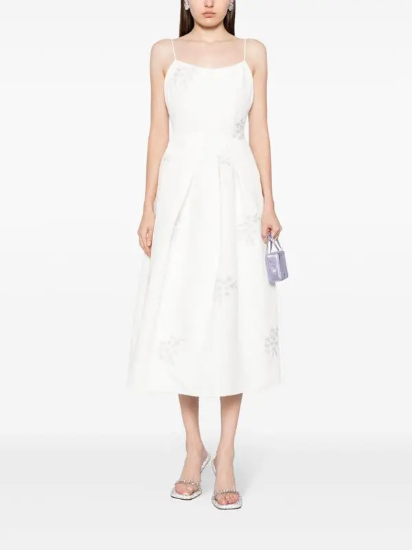 Sachin & Babi Audra Floral-embroidered Midi Dress