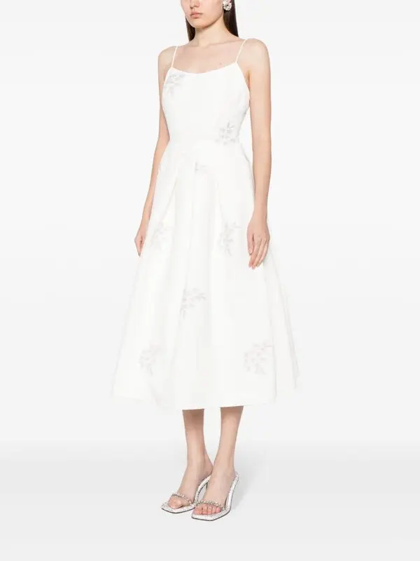 Sachin & Babi Audra Floral-embroidered Midi Dress