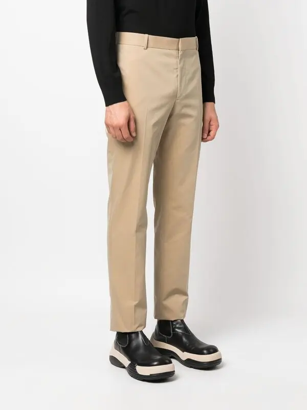 Alexander McQueen Cotton Cigarette Trousers