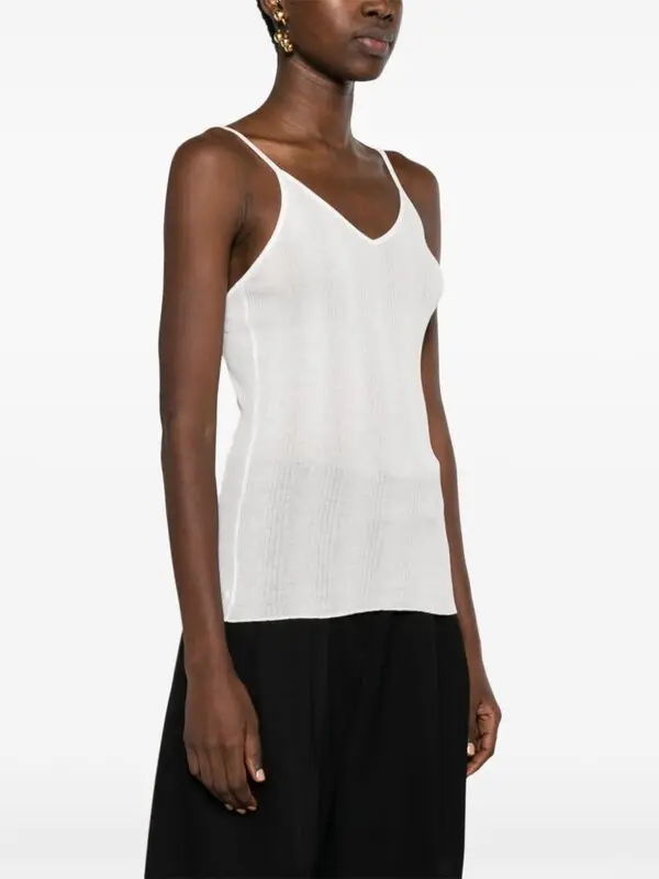 Khaite Mona Semi-sheer Tank Top