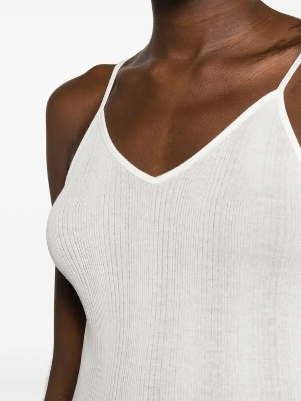 Khaite Mona Semi-sheer Tank Top