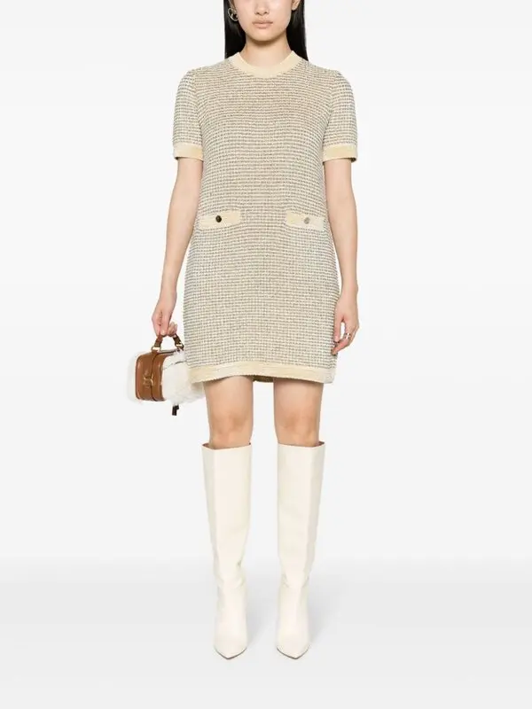 Tory Burch Velvet Striped Midi Dress