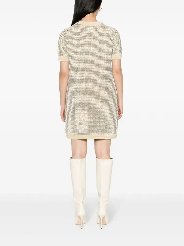 Tory Burch Velvet Striped Midi Dress