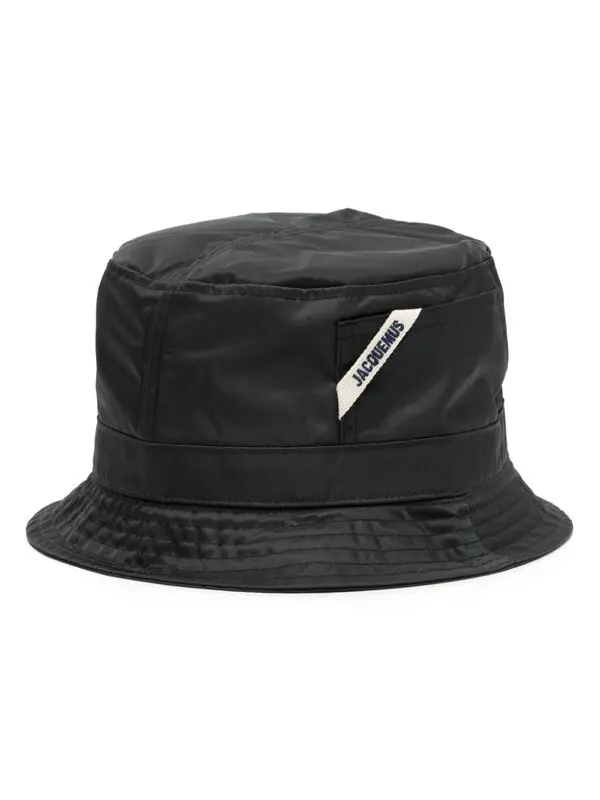 Jacquemus Le Bob Ovalie Bucket Hat - Black