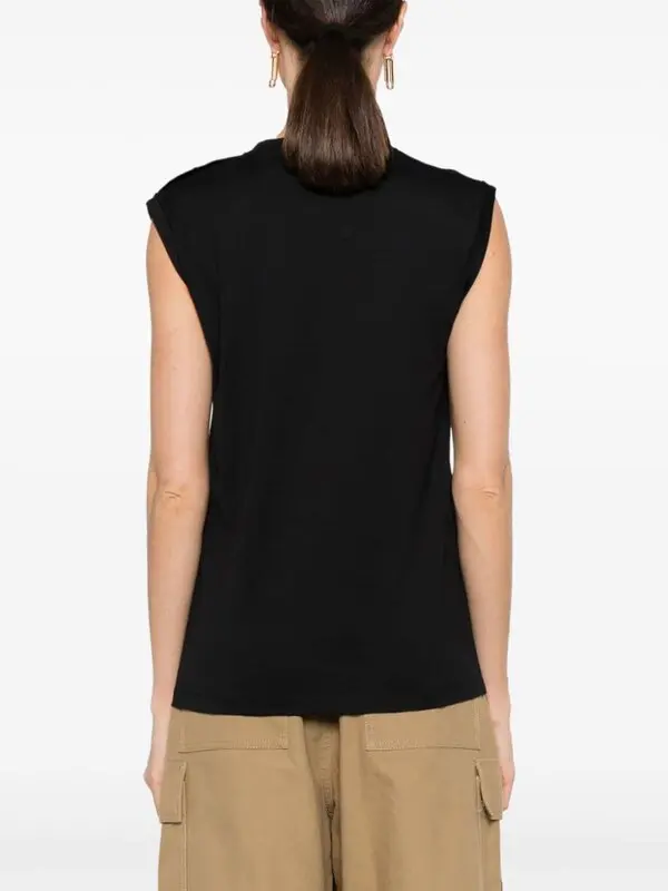 Balmain Logo-print Cotton Tank Top - Black
