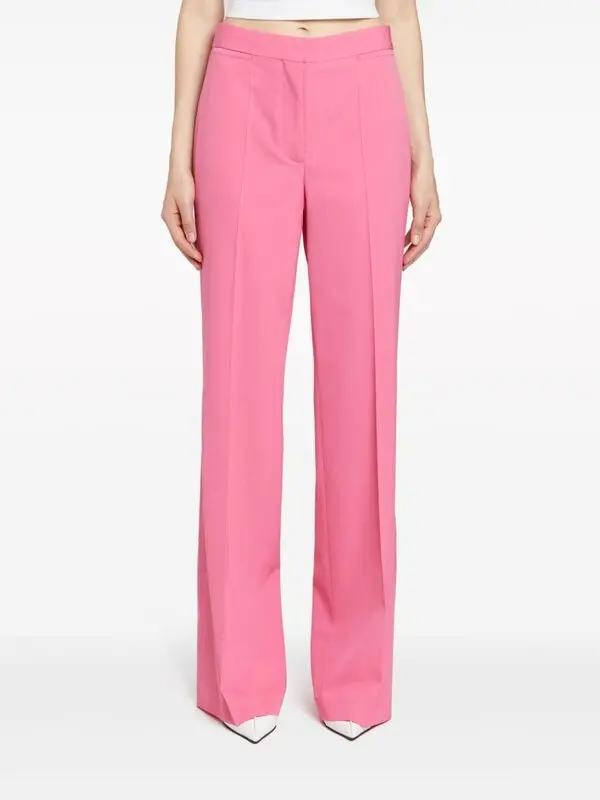 Stella McCartney Straight-leg Wool Trousers - Pink