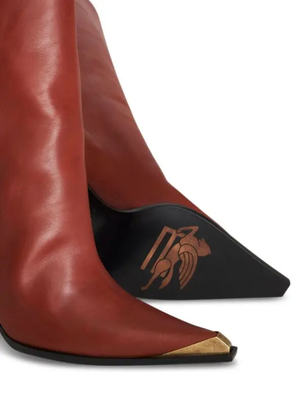 Etro Metallic Toe-cap Knee-high Boots