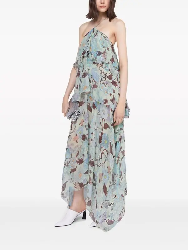 Stella McCartney Lady Garden-print Silk Chiffon Dress
