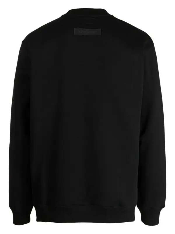 Izzue Slogan-embroidered Crew-neck Sweatshirt