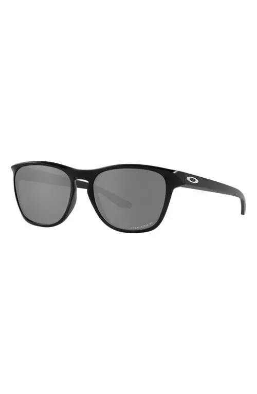 Oakley Manorburn 56mm Prizm™ Polarized Square Sunglasses - Matte Black