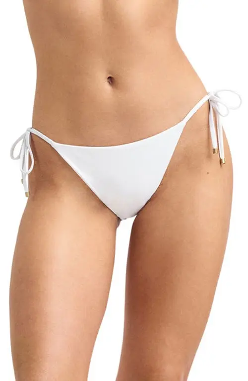 Vitamin A® Elle Side Tie Bikini Bottoms - White
