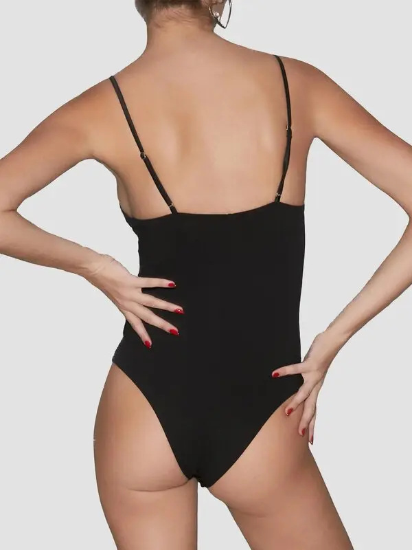 FLEUR DU MAL Soft-cup Wireless Bodysuit - Black