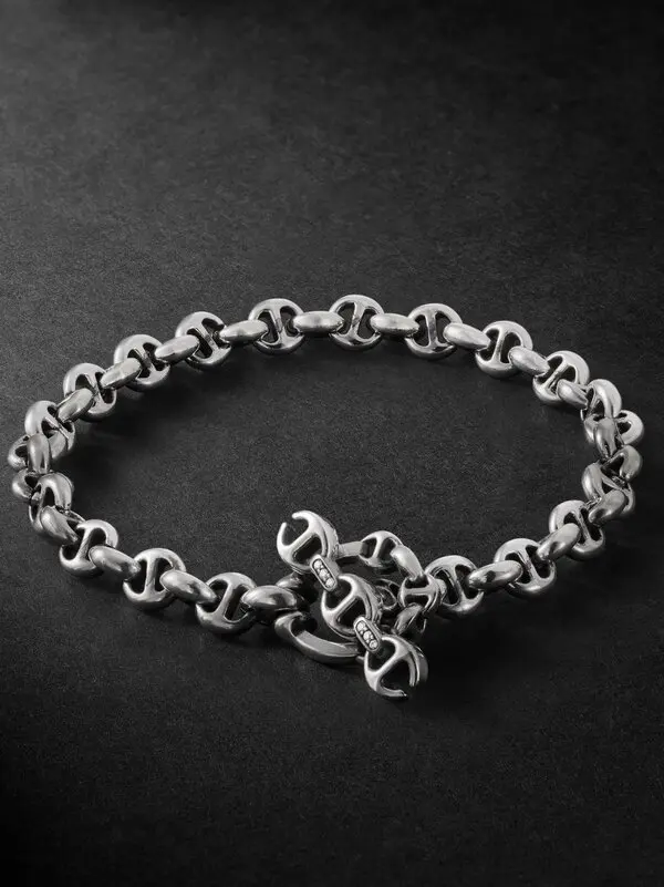 Hoorsenbuhs Open-link™ Sterling Diamond Bracelet - Silver