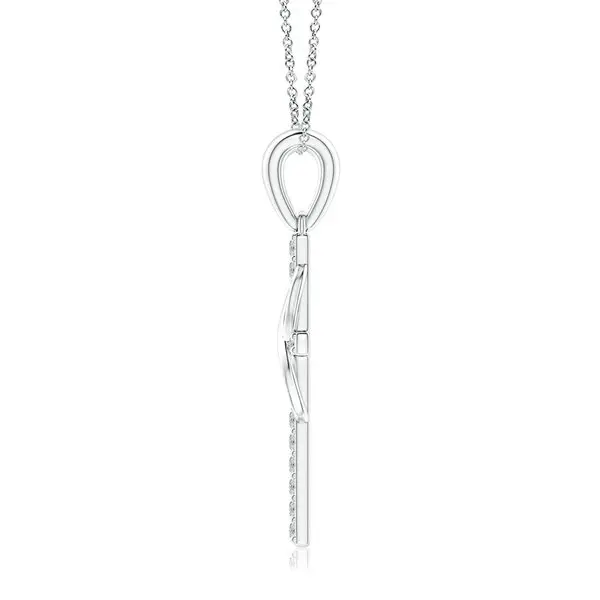 Angara Diamond Cross And Infinity Pendant 1mm - Platinum/k