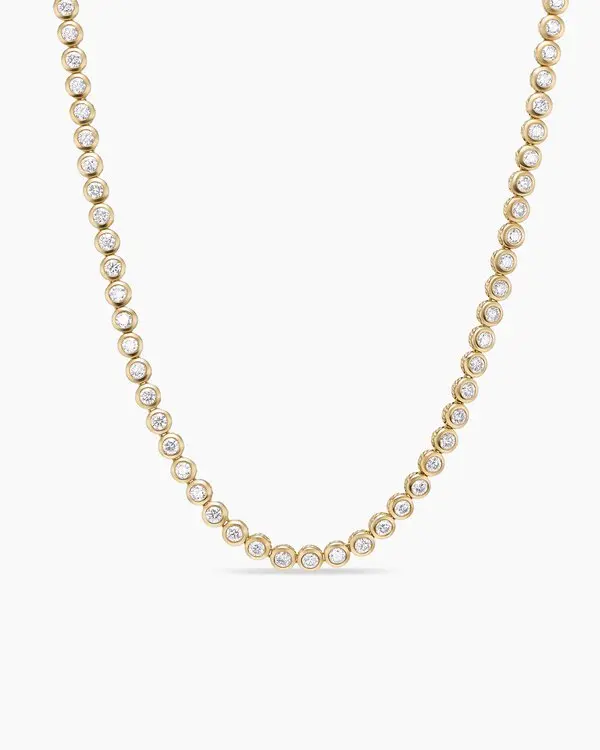 David Yurman Tennis Necklace In 18k With 4.7mm - Diamond