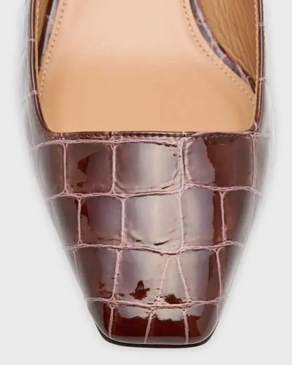 AQUAZZURA Ginza Slingback Ballerina Pumps - Espresso
