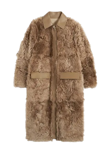 TOTEME Curly Shearling Coat