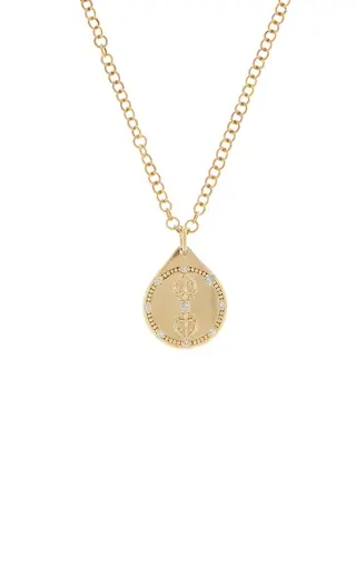 HARAKH - Drops Of Joy 18K Yellow Gold Diamond Pendant Necklace