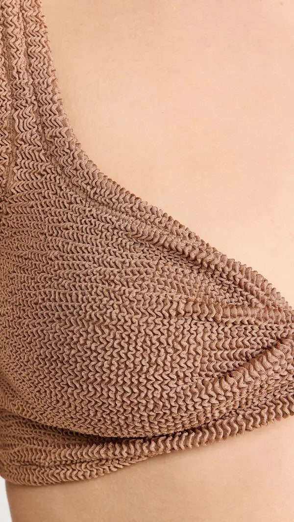 Hunza G Jamie Bikini Set - Metallic Cocoa