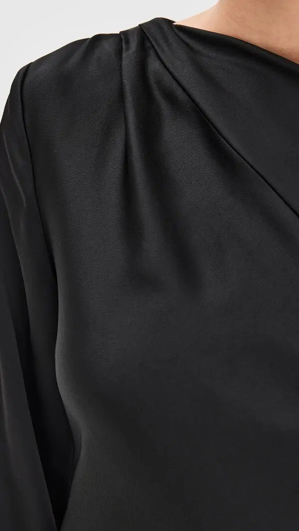 Simkhai Alice One Shoulder Top - Black