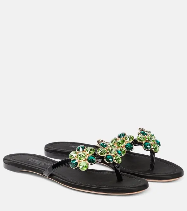 Giambattista Valli Leather Sandals - Black