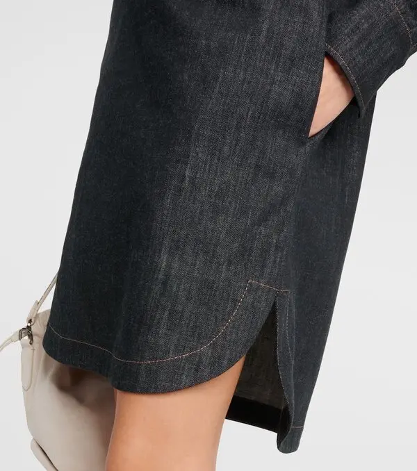Brunello Cucinelli Denim Shirt Dress