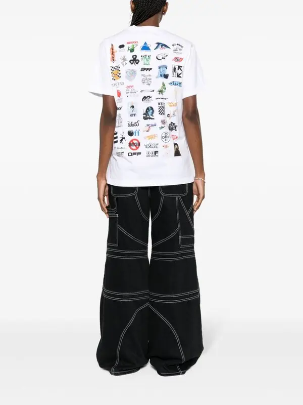 Off-White Logic Cotton T-shirt