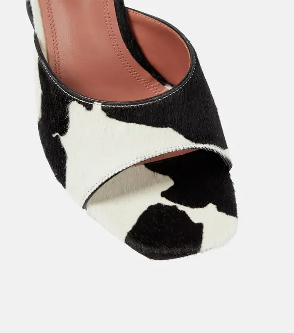 Amina Muaddi Lupita 95 Leather Mules