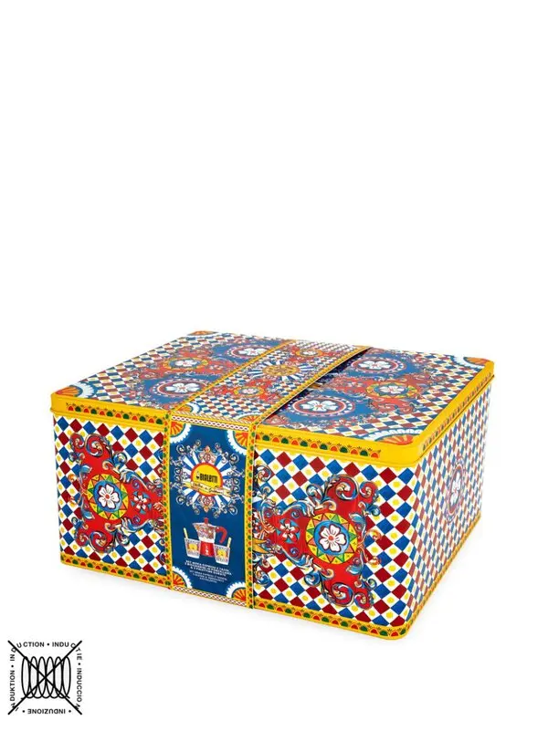 Dolce & Gabbana X Bialetti Carretto-print Moka Express Set - Red