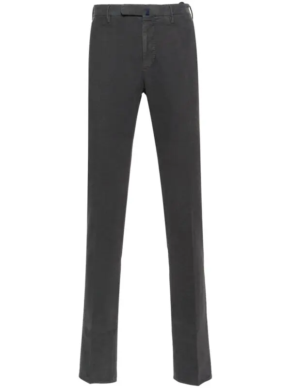 Incotex Mid-rise Straight-leg Chinos - Grey