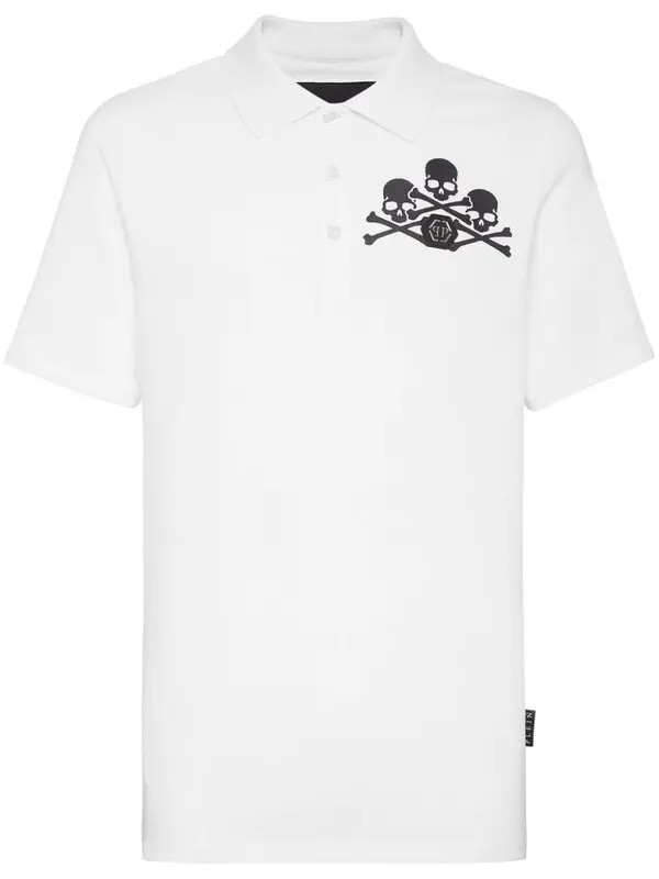 Philipp Plein Skull Logo Polo Shirt