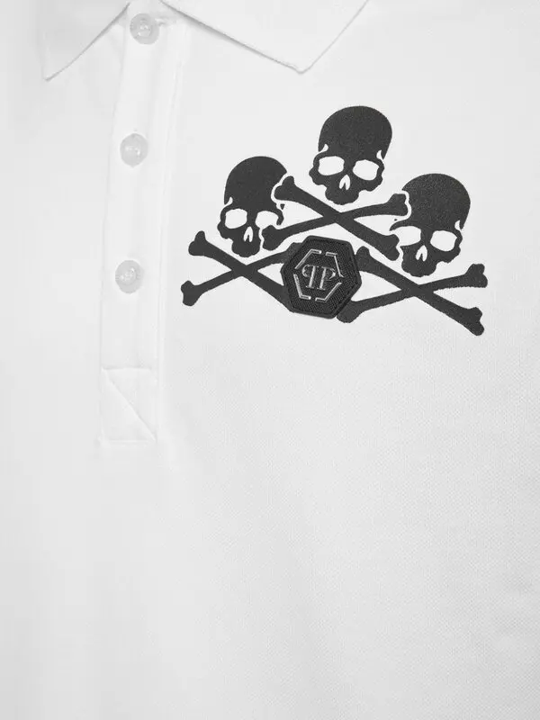 Philipp Plein Skull Logo Polo Shirt
