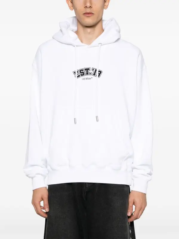 Off-White Logic Skate Cotton Hoodie