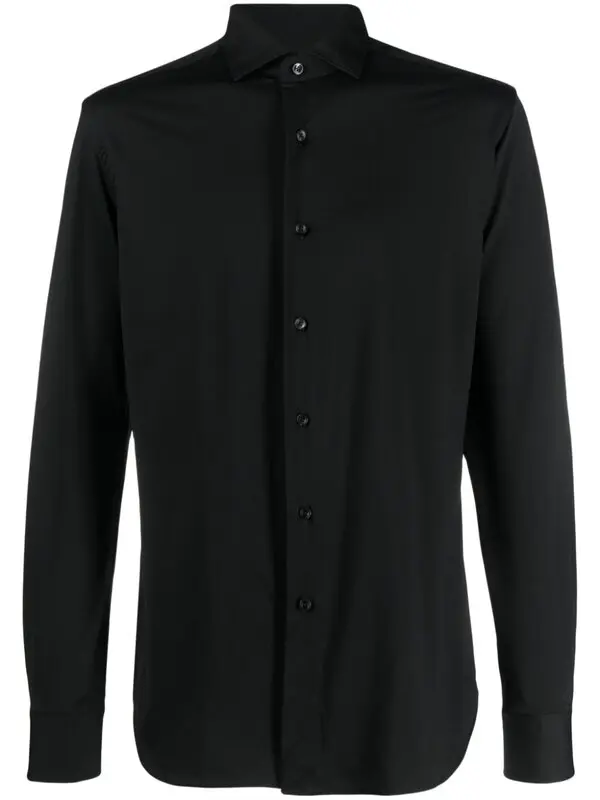 XACUS Long-sleeve Button-up Shirt - Black
