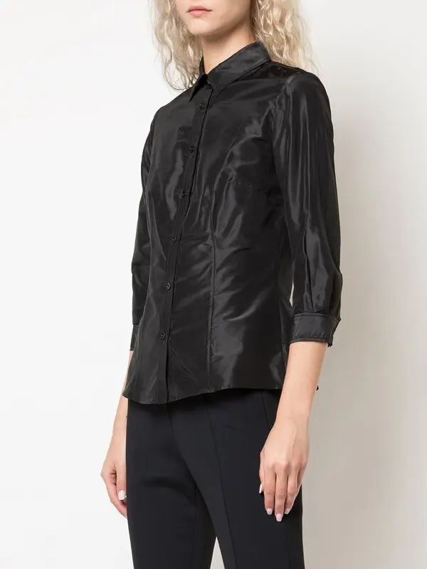 Carolina Herrera Three-quarter Sleeve Shirt - Black