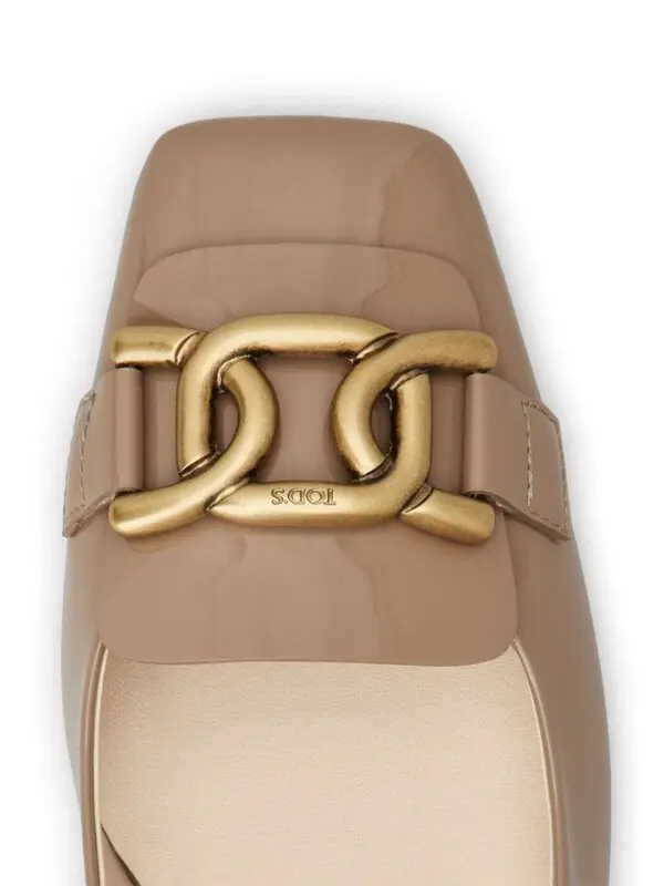 TOD'S 50mm Logo-engraved Pumps - Neutrals