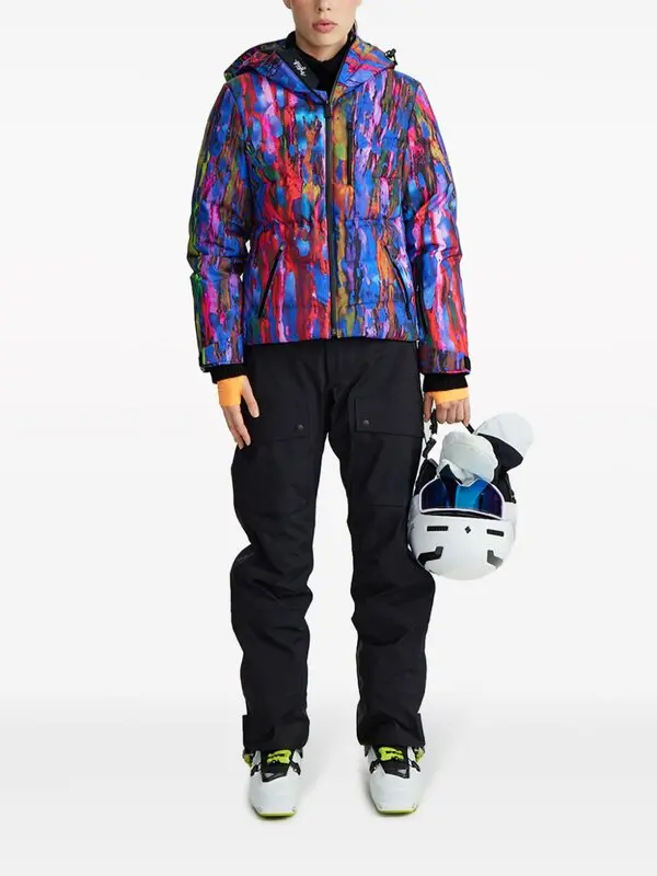 Aztech Mountain Nuke Abstract-print Padded Jacket