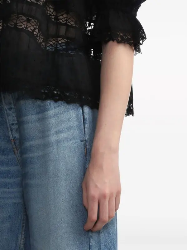 Rag & Bone Logan Mid-rise Wide-leg Jeans - Blue