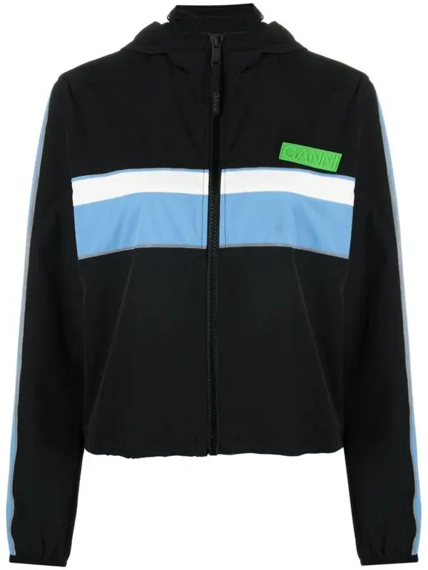 GANNI Striped Track Jacket