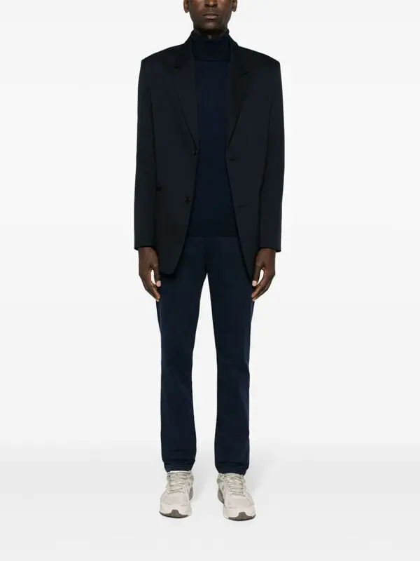 HACKETT LONDON Hackett Fine-knit Roll-neck Jumper - Blue