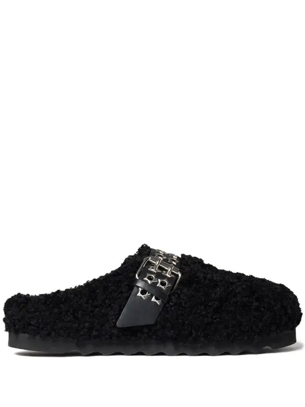 Stella McCartney Elyse Star-studded Slippers - Black